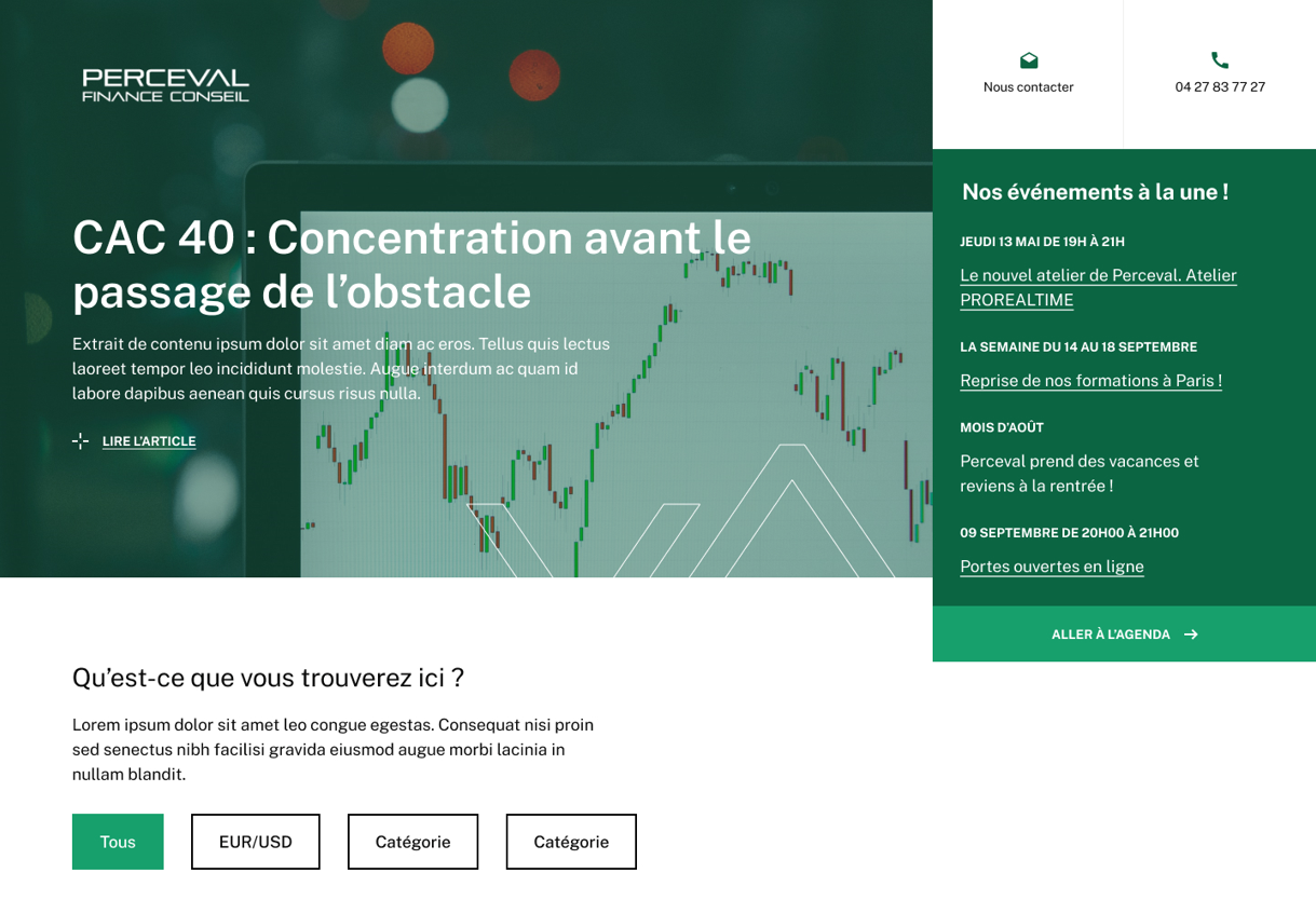 Modulo x Perceval Finance | Agence développement web à Paris